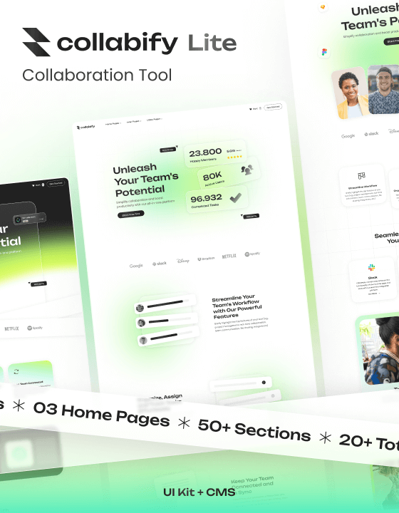 Collabify Lite - SaaS HTML5 Responsive Website Template